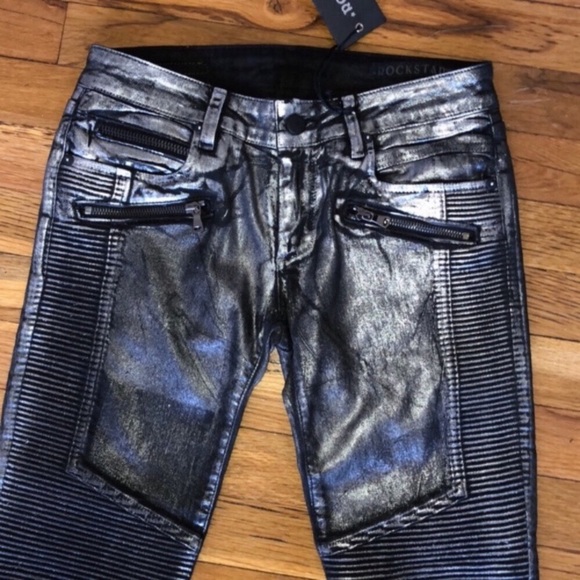 ROCKSTAR SUSHI | Pants & Jumpsuits | Rockstar Sushimoto Metallic ...